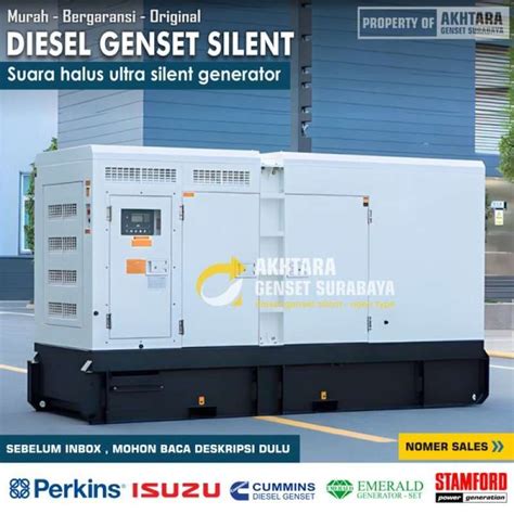 Jual Perkins Mesin Genset 80 Kva Genset Silent 80 Kva Super Silent
