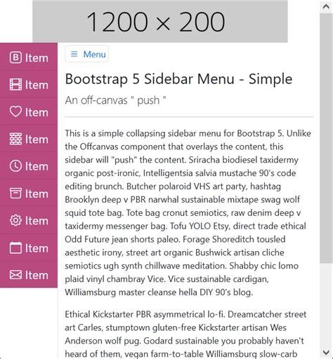 Positioning Navbar On The Side Adobe Product Community 14083245