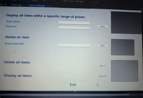 Solved Design The Following GUI Window Form Using Visual Chegg