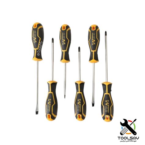 خرید و قیمت ست پیچ گوشتی 6 عددی تات آهنربا دار، پیچگوشتی دوسو، پیچگوشتی