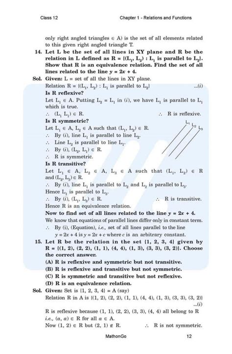 Ncert Solutions For Class 12 Maths Chapter 1 Exercise 11 Mathongo