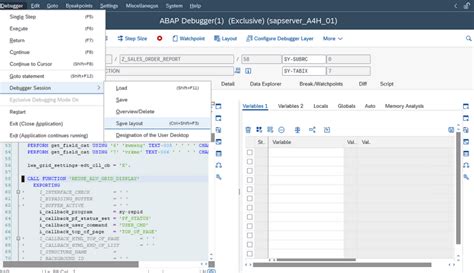 Abap Debugger Tips And Tricks Layout Customization And Table Data