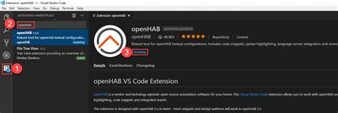 Openhab 2 Visual Studio Code Extension