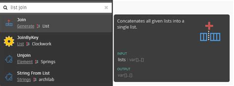 Differences Between List Create Node And List Join Node Dynamo