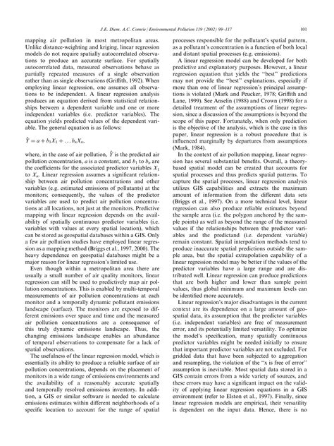 Solution Predictive Mapping Of Air Pollution Involving Sparse Spatial