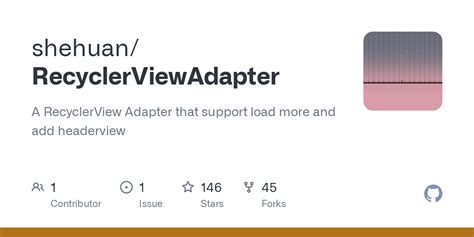 GitHub Shehuan RecyclerViewAdapter A RecyclerView Adapter That Support Load More And Add