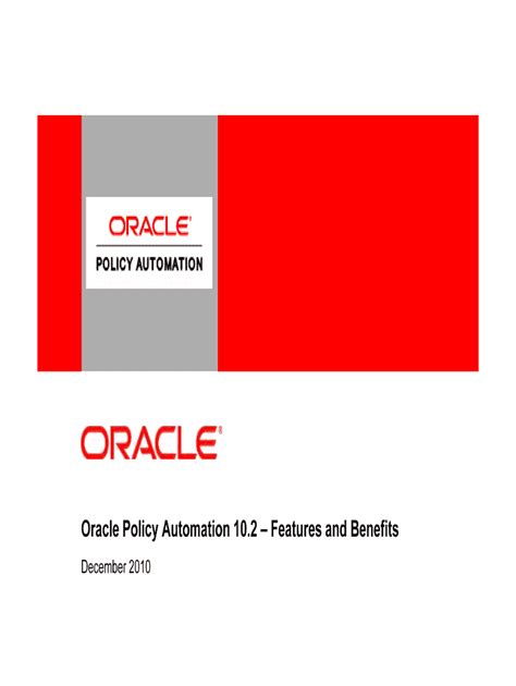 oracle policy automation 10 2 features and benefits presentation form