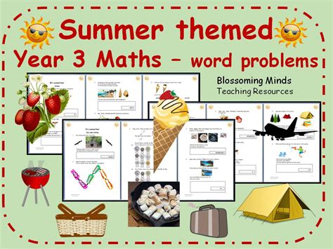 End Of Term Summer Themed Year 3 Maths All Topics Teaching Resources