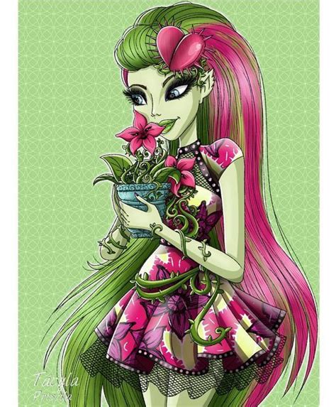 Tácyla Priscila Ilustra 🐝 On Instagram Novo Desenho Monsterhigh Venus Mcflytrap 💚💚💚 Amo Essa