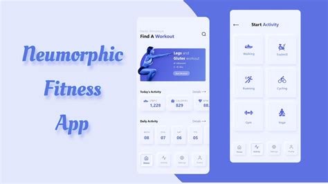 Neumorphic Fitness App Flutter Ui Speed Code Hit The Code Youtube