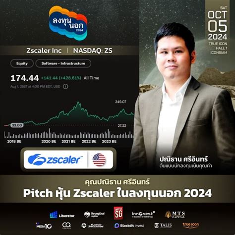 ลงทุนแมน คุณปณิธาน จะ Pitch หุ้น Zscaler ในงานสัมมนาลงทุนนอก Zscaler
