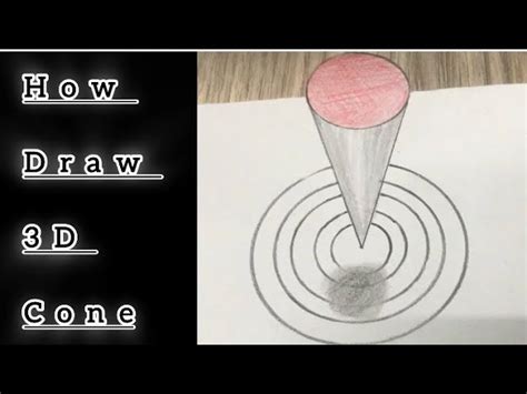 How To Draw A 3d Cone Diy Cone Pull Up Math Net Project For 3d Shapes