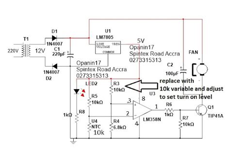 Many Circuits Fan Control Circuit
