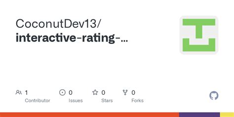 Github Coconutdev13interactive Rating Component