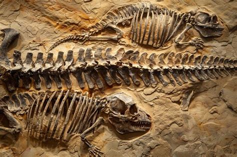 Analyzing Fossil Succession Patterns Ar Generative Ai Premium Ai Generated Image