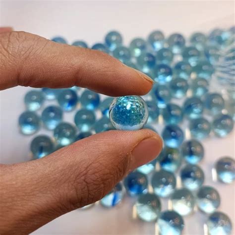 خرید و قیمت بسته 20 تایی تیله رنگی ابی شفاف آسمونی روشن پره مته و ساده