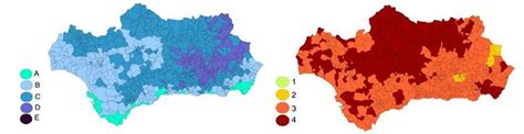 Classification Of Climatic Areas In Southern Spain CSW Left And CSS