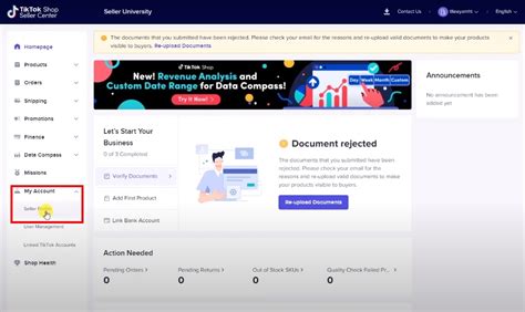 Seller Center Tiktok Shop App