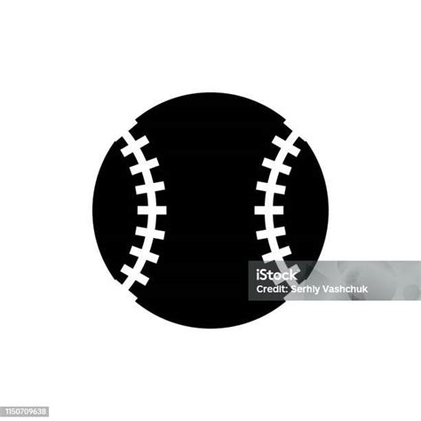 고립 된 야구 아이콘의 벡터 이미지입니다 플랫 볼 야구 아이콘 디자인 개념에 대한 스톡 벡터 아트 및 기타 이미지 개념 검은색 경기 스포츠 Istock