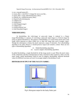 A Paper On Automatic Fabrics Fault Processing Using Image Processing