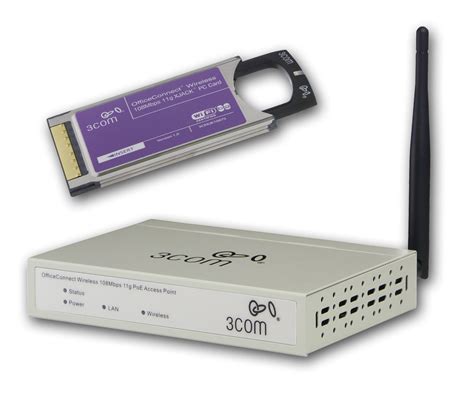 Точка доступа 3com Officeconnect Wireless 108mbps 11g Poe и карта Officeconnectr Wireless 108