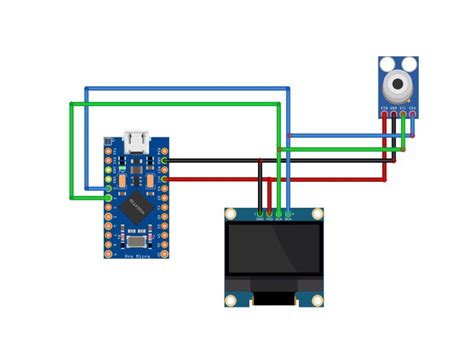 Arduino Pro Micro And Mlx90614 Non Contact Infrared Temperature Sensor