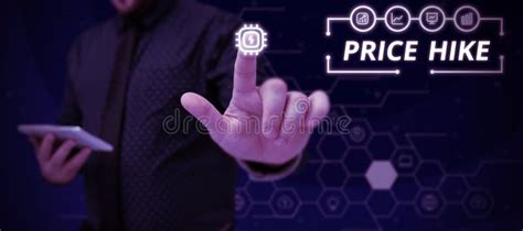 Conceptual Display Price Hike Word Written On Sum Of Values That Customer Gives Up To Gain The