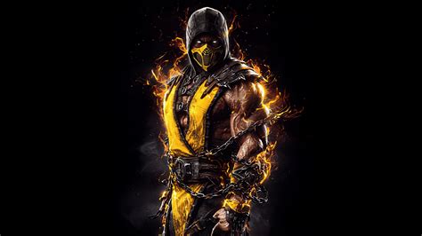 Scorpion The Fire Assassin Wallpaperhd Games Wallpapers4k Wallpapers