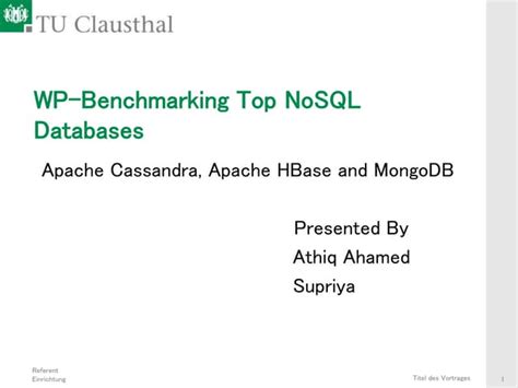 Benchmarking Top Nosql Databases Apache Cassandra Apache Hbase And