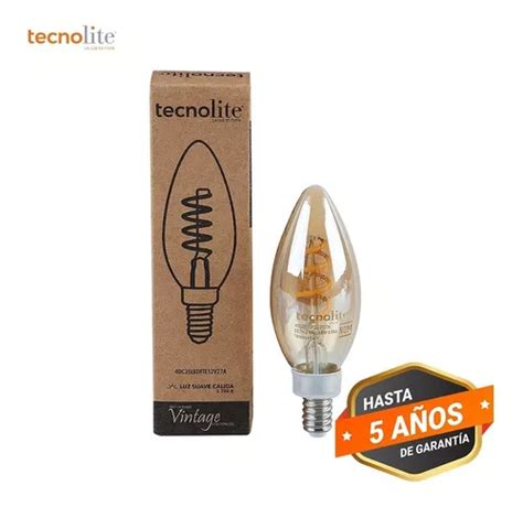 Foco Vintage Filamento Led Atenuable Luz Suave Cálida E12