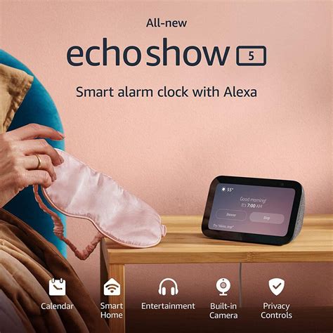 Amazon Echo Show 5 3rd Gen Smart Display With Deeper Bass And Clearer