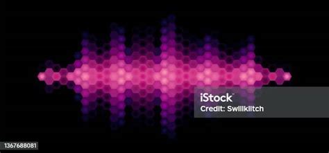 육각형 필터가 있는 오디오 또는 음악 반짝이는 사운드 파형 음악에 대한 스톡 벡터 아트 및 기타 이미지 음악 흔듦 Dj Istock