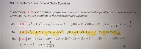 Solved 264 Chapter 5 Linear Second Order Equations In