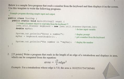 Solved Below Is A Sample Java Program That Reads A Number