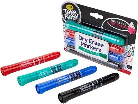 Crayola Take Note Colored Dry Erase Markers 4 Count Buy Best Price In