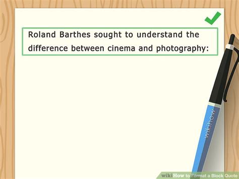 4 Ways To Format A Block Quote WikiHow 4 Ways To Format A Block Quote WikiHow