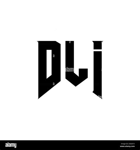 Dli Letter Logo Design For Technology Company Dli Logo Design Black