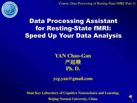 Ppt Data Processing Assistant For Resting State Fmri Speed Up Your Data Analysis Powerpoint