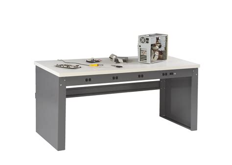 Tennsco Storage Made Easy Electronic Workbench With Plastic Top And