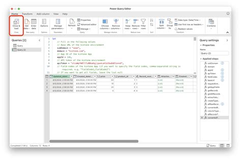 Export Records To Excel Using Power Query Kintone Developer Program