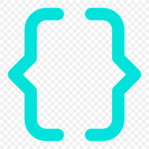 bracket icon turquoise coding braces symbol png 2288x2288px