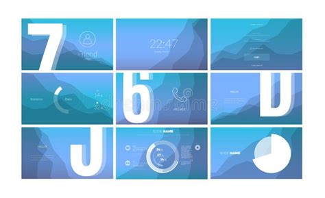 Modern UI Screen Design For Mobile App With Web Elements Stock Vector Illustration Of
