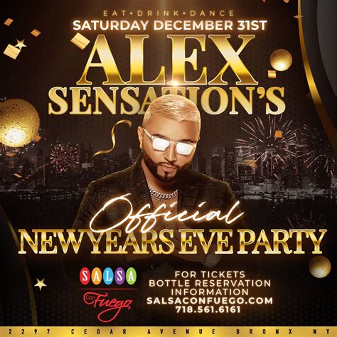 Alex Sensation New Years Eve Tickets Boletosexpress