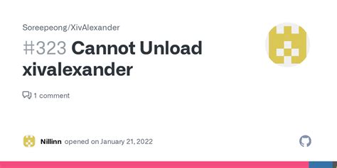Cannot Unload Xivalexander · Issue 323 · Soreepeong Xivalexander · Github