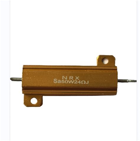 W Gold Aluminum High Power Resistor Housed Wirewound Resistor Used In The Inverter Stage Audio