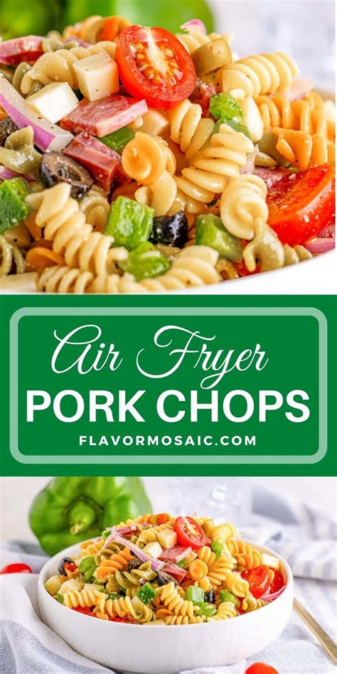 Tri Color Rotini Pasta Salad Flavor Mosaic