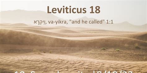 Leviticus 18 Sexual Purity By Paul Burgess