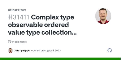 Complex Type Observable Ordered Value Type Collection Support Issue
