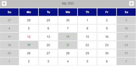 C Display Date In Different Color In Asp Calendar Control Stack