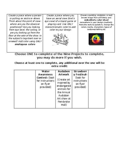 Color Theory Homework By Create To Inspire Tpt